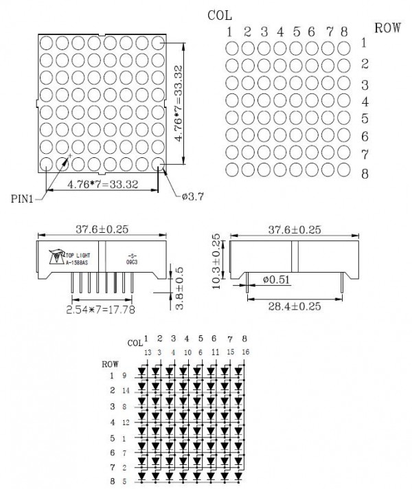 Matriz LED de 8x8 | Tienda y Tutoriales Arduino