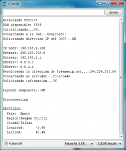 Jugando con WIFI Shield CC3000 | Tienda y Tutoriales Arduino
