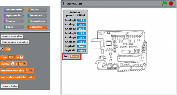 LAS VARIABLES EN S4A | Tienda y Tutoriales Arduino
