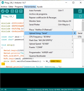ESP8266 Programación OTA | Tienda y Tutoriales Arduino