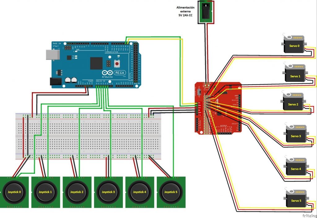 Proyecto mano articulada: | Tienda y Tutoriales Arduino