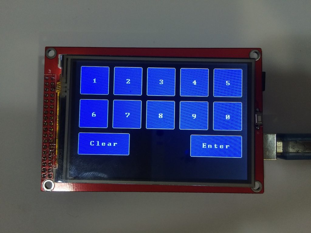 Control de acceso con el shield touch 3.5" | Tienda y Tutoriales Arduino