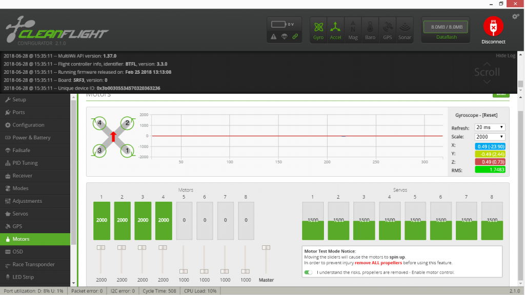 Configurando a Dumbo con Cleanflight | Tienda y Tutoriales Arduino