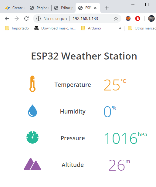 Servidor Web Con Esp32 Y Bmp280 Tienda Y Tutoriales Arduino 0826