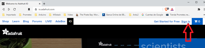 Suscribiendo Adafruit IO | Tienda y Tutoriales Arduino