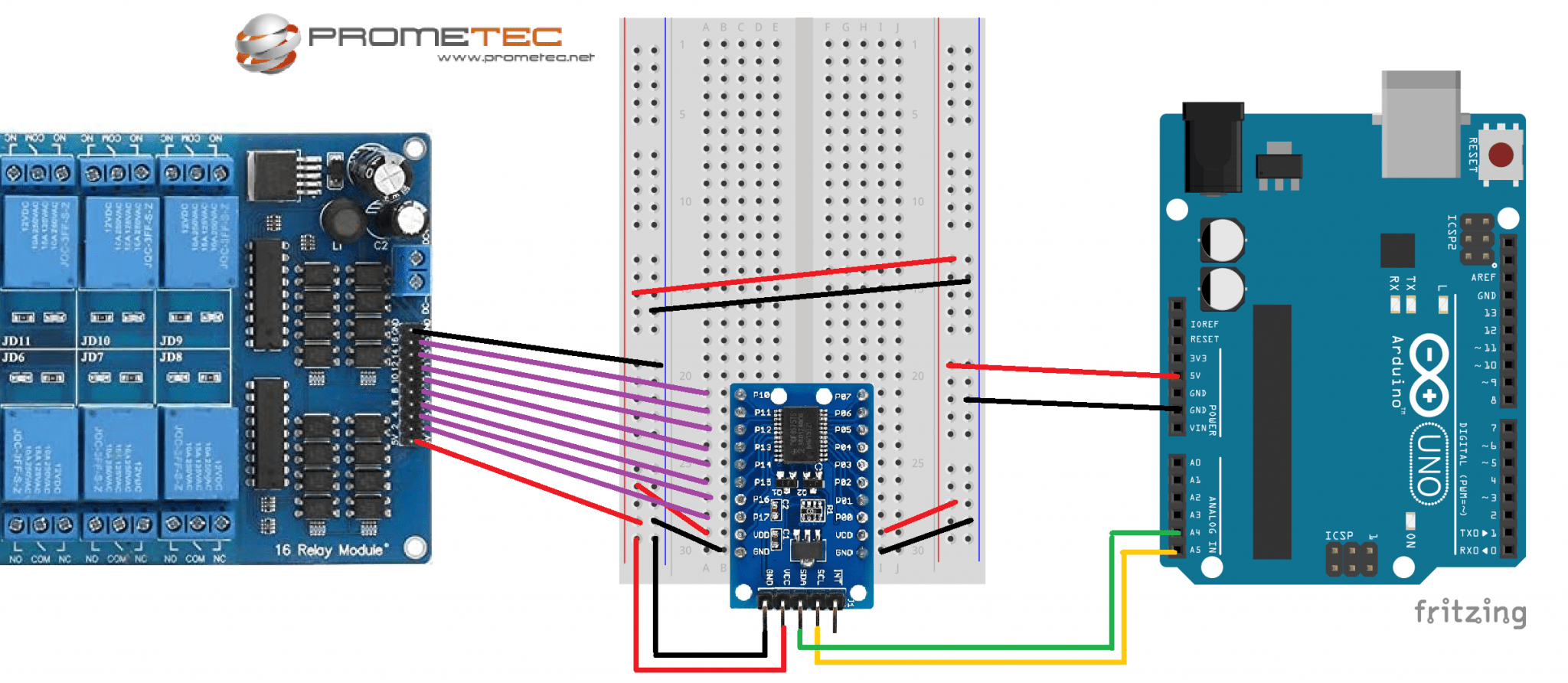 Mas Pines Io Para Arduino Pcf8575 Tienda Y Tutoriales Arduino 7527